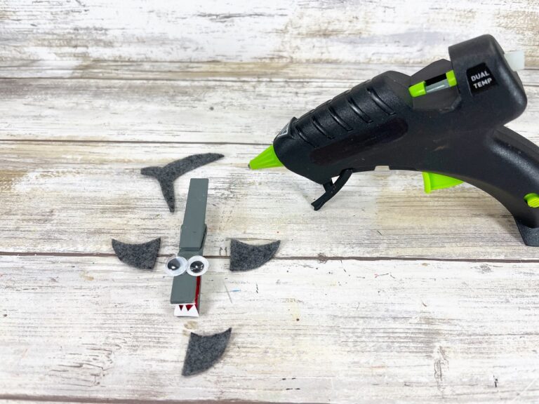 Shark Clothespin Craft for Kids | Get Creative this Shark Week!