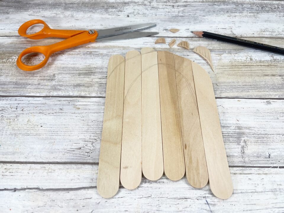 Popsicle Stick Shark Craft for Kids