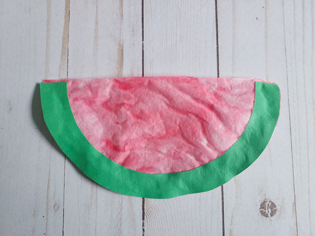 Coffee Filter Watermelon Craft for Kids | Creative Summer Craft