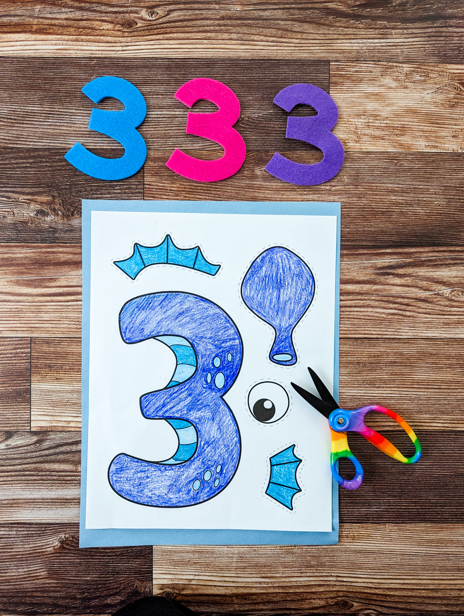 Craft a Seahorse with This Fun and Easy Number 3 Craft