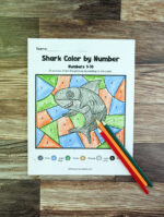 Printable Shark Color by Number Worksheets | Preschool Math