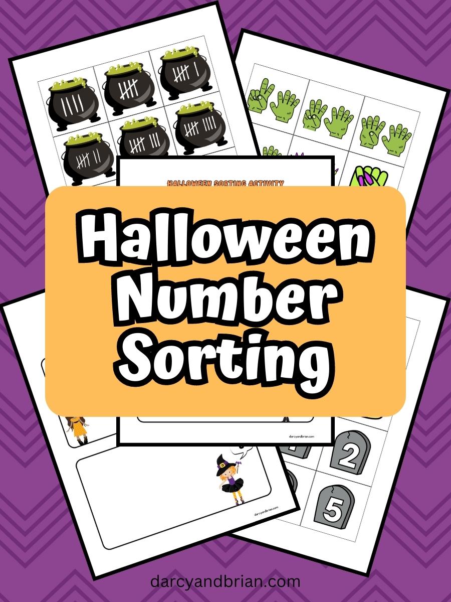Halloween Sorting Activity For Preschoolers | Numbers 0-10
