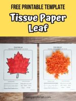 Tissue Paper Leaf Craft | Fun Preschool Fall Activity
