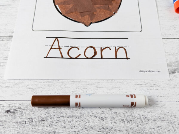 Acorn Tissue Paper Craft | Perfect for Preschool and Kindergarten