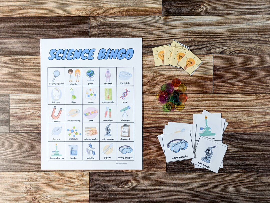 Printable Science Bingo for Kids | Keep Little Scientists Entertained