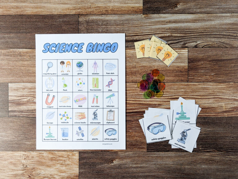 Printable Science Bingo for Kids | Keep Little Scientists Entertained