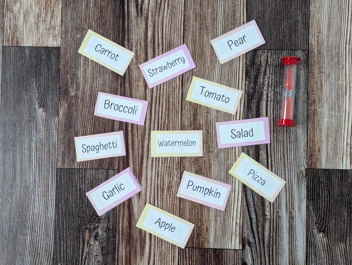 Food Pictionary Words