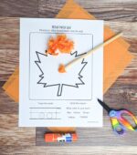 Tissue Paper Leaf Craft | Fun Preschool Fall Activity