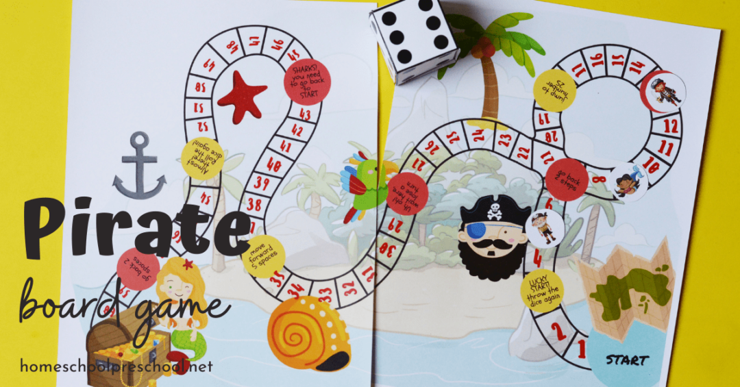Fun Educational Free Printable Board Games For Kids