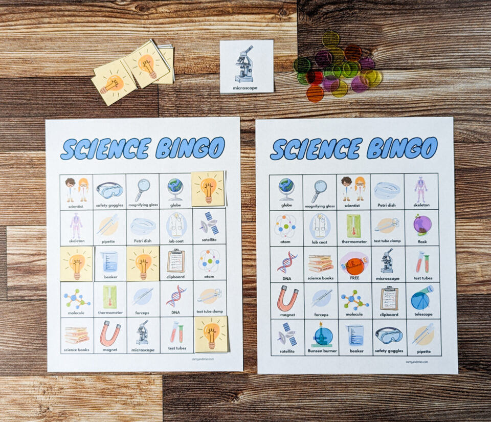 Printable Science Bingo for Kids | Keep Little Scientists Entertained