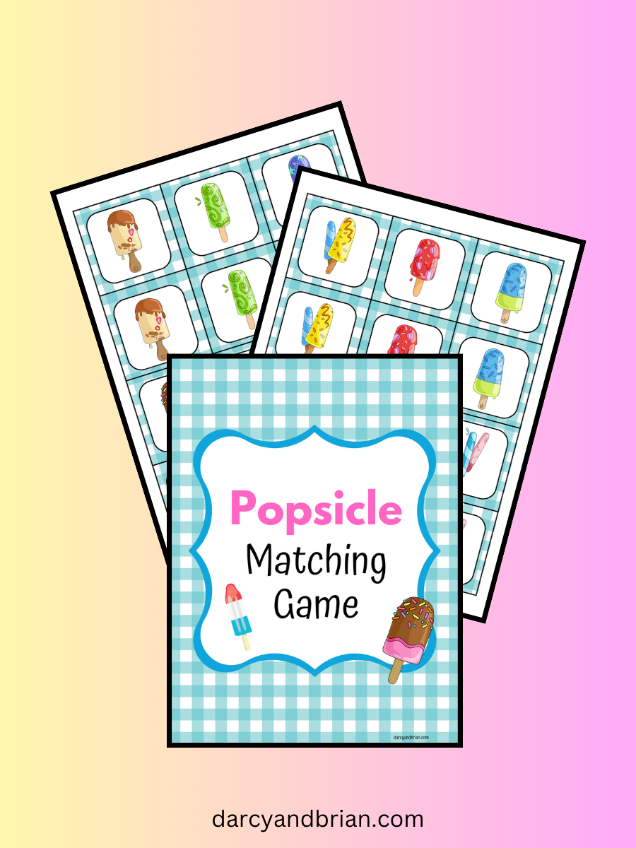 Fun Popsicle Matching Game for Preschoolers | Free Printable