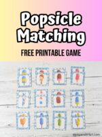 Fun Popsicle Matching Game for Preschoolers | Free Printable