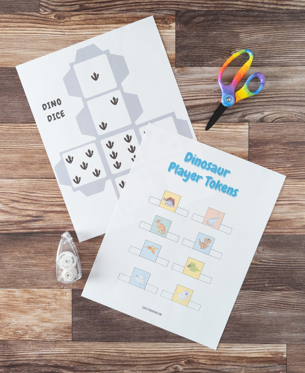 Printable Dinosaur Counting Game | Preschool Learning Activity