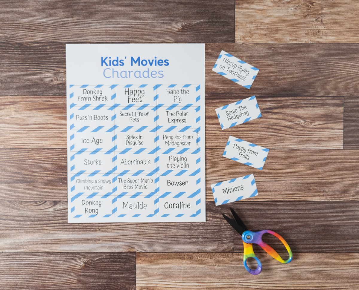 Movie Charades for Kids: Printable List & Create Your Own!