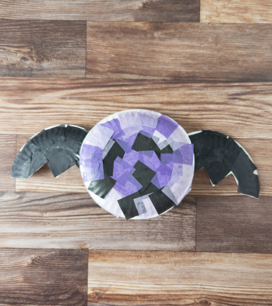 Easy Tissue Paper Bat Craft For Kids | Fun Halloween Activity