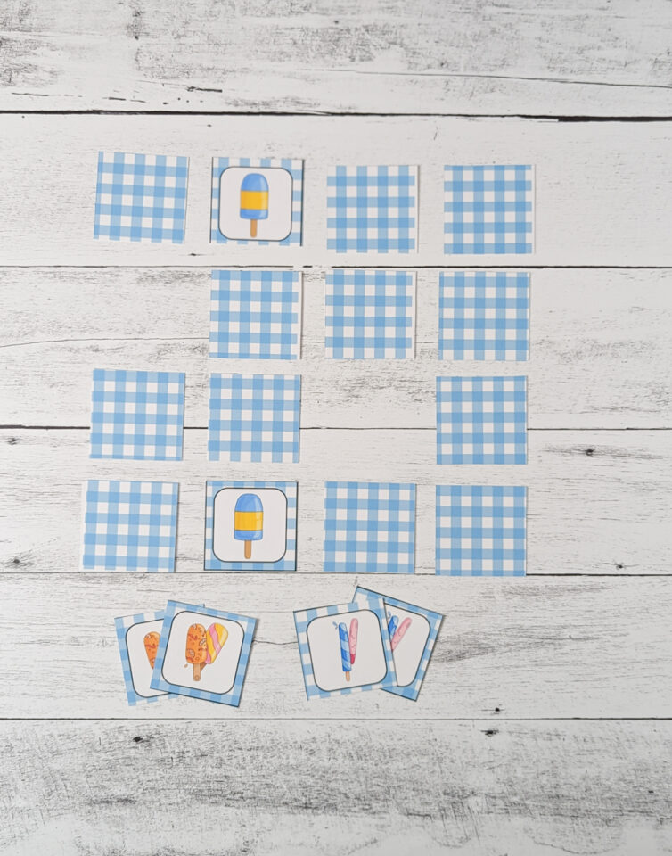 Fun Popsicle Matching Game for Preschoolers | Free Printable
