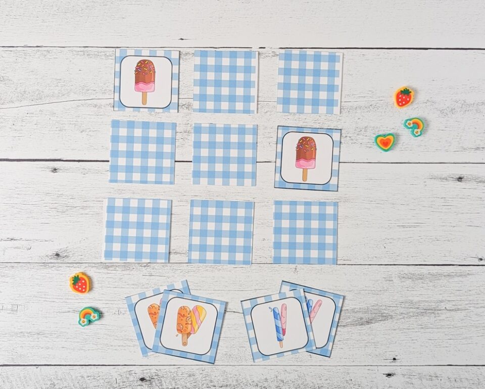 Fun Popsicle Matching Game for Preschoolers | Free Printable
