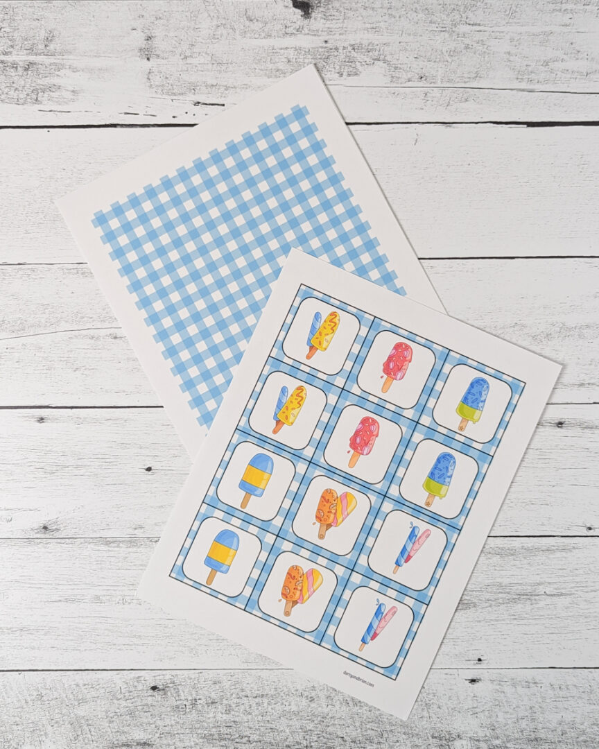 Fun Popsicle Matching Game for Preschoolers | Free Printable
