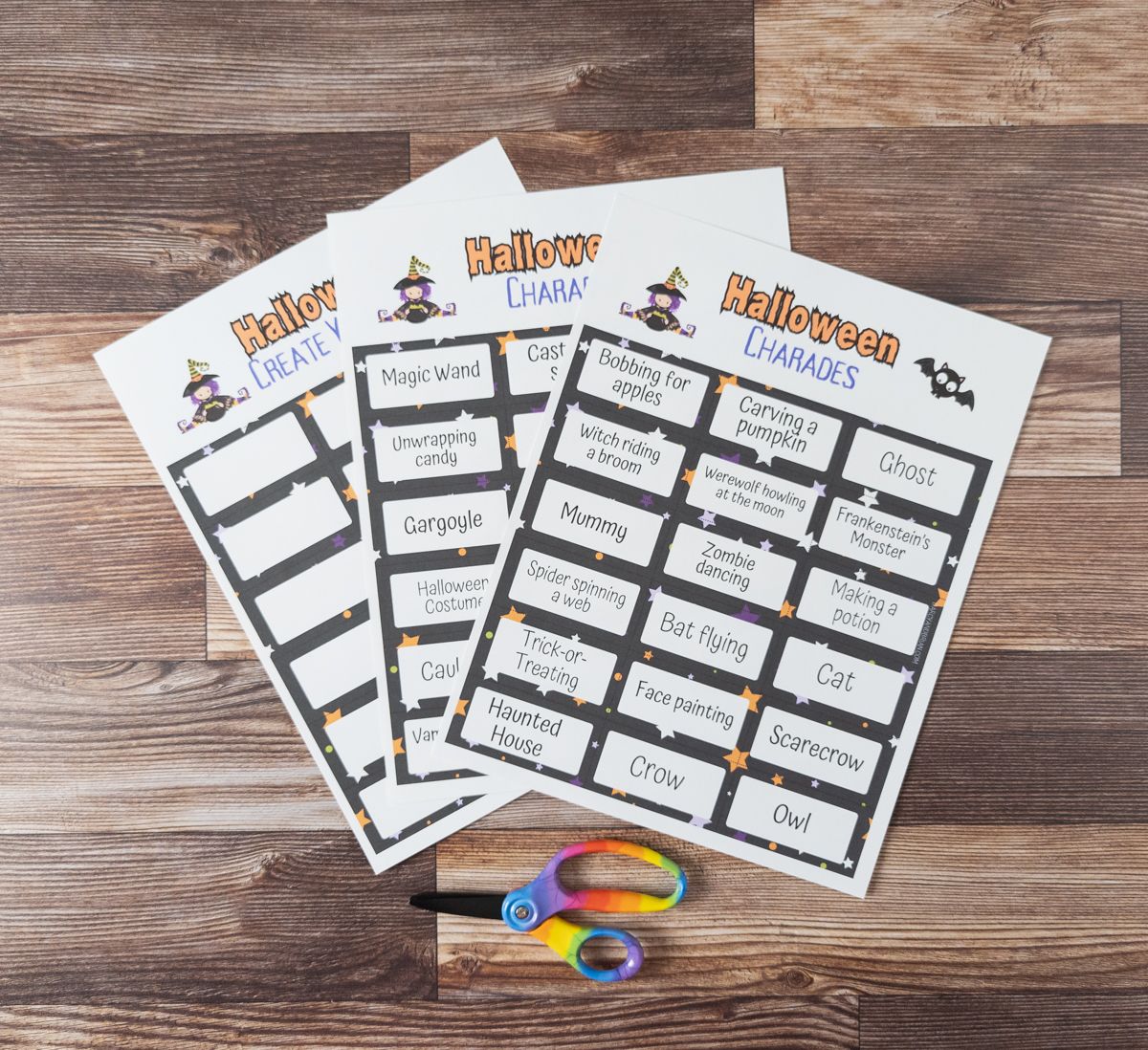 Halloween Charades Printable Game | Perfect for Halloween Party