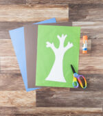 Tissue Paper Tree Craft | Easy Preschool Art Project