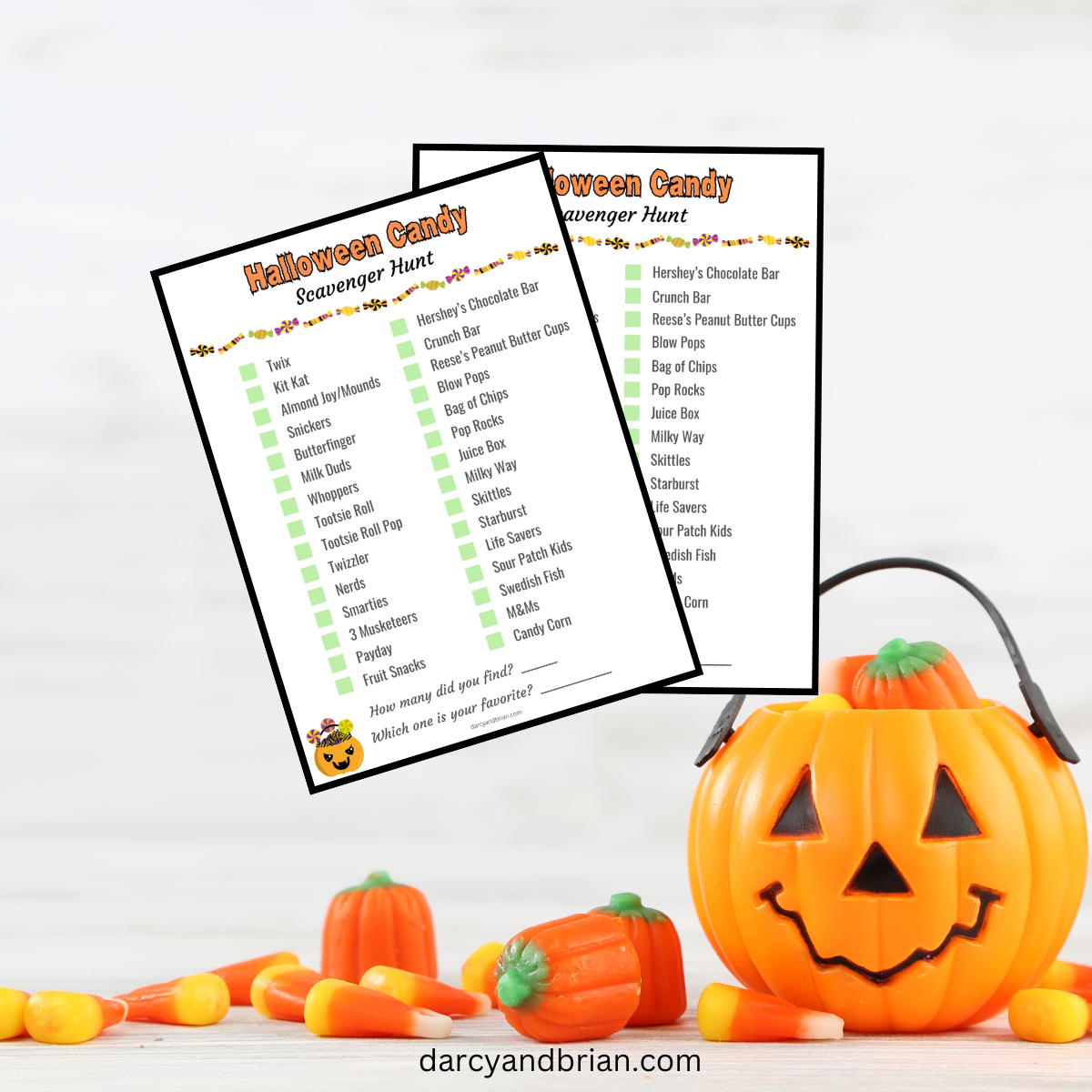 Halloween Candy Scavenger Hunt Printable | Fun Activity for Kids