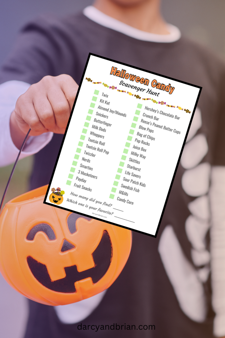 Halloween Candy Scavenger Hunt Printable | Fun Activity for Kids