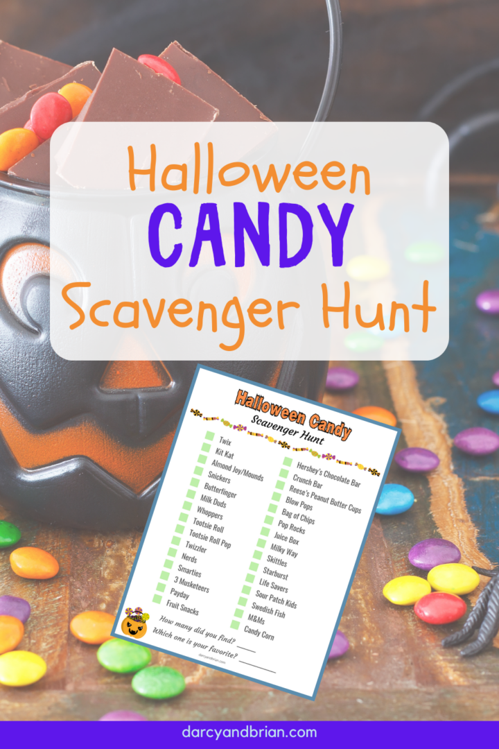 Halloween Candy Scavenger Hunt Printable | Fun Activity for Kids