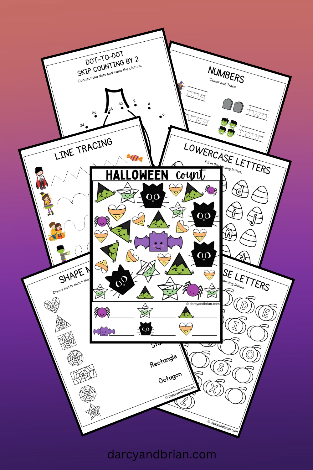 Fun Halloween Pre K Worksheets | Free Preschool Printables