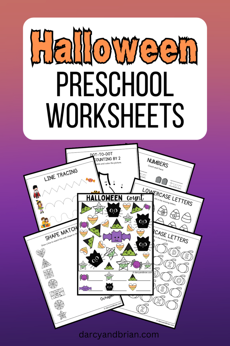 Fun Halloween Pre K Worksheets | Free Preschool Printables