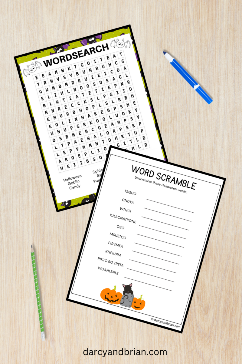 Halloween Activity Pages | Fun Printables for Kids
