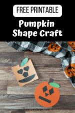 Easy Shape Pumpkin Craft | Free Printable Template