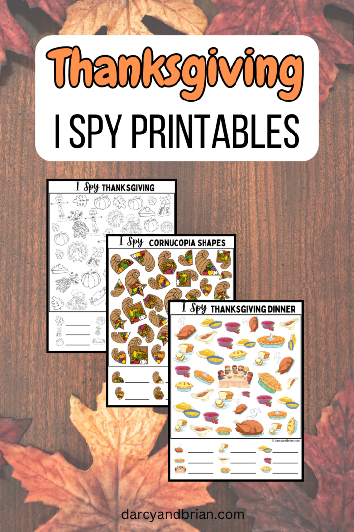 I Spy Thanksgiving Printables | Engaging, Fun Activity for Kids