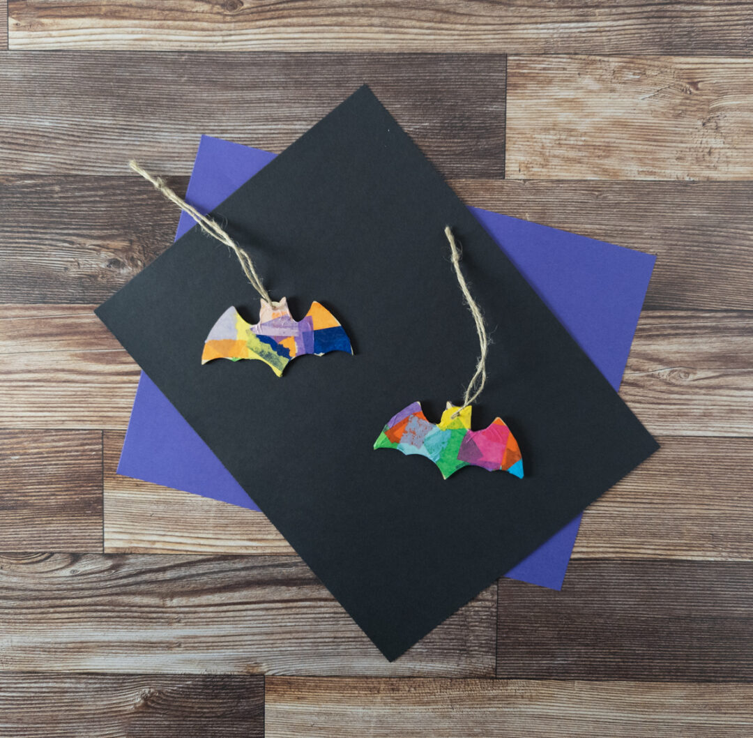 Easy Bat Craft | Fun Decoupage Halloween Craft for Kids