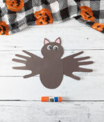 Easy Handprint Bats | Halloween Craft For Kids