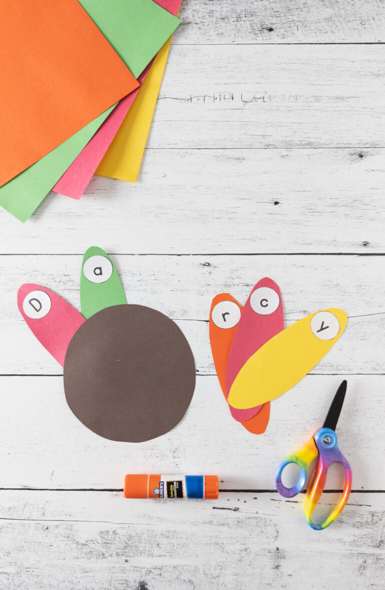 Turkey Name Craft | Thanksgiving Activity for Preschoolers