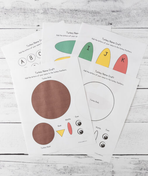 Turkey Name Craft | Thanksgiving Activity for Preschoolers