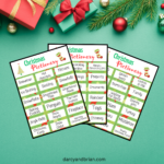 Printable Christmas Pictionary Game for Kids