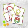 Printable Christmas Playdough Mats for Kids | Fine Motor Activity