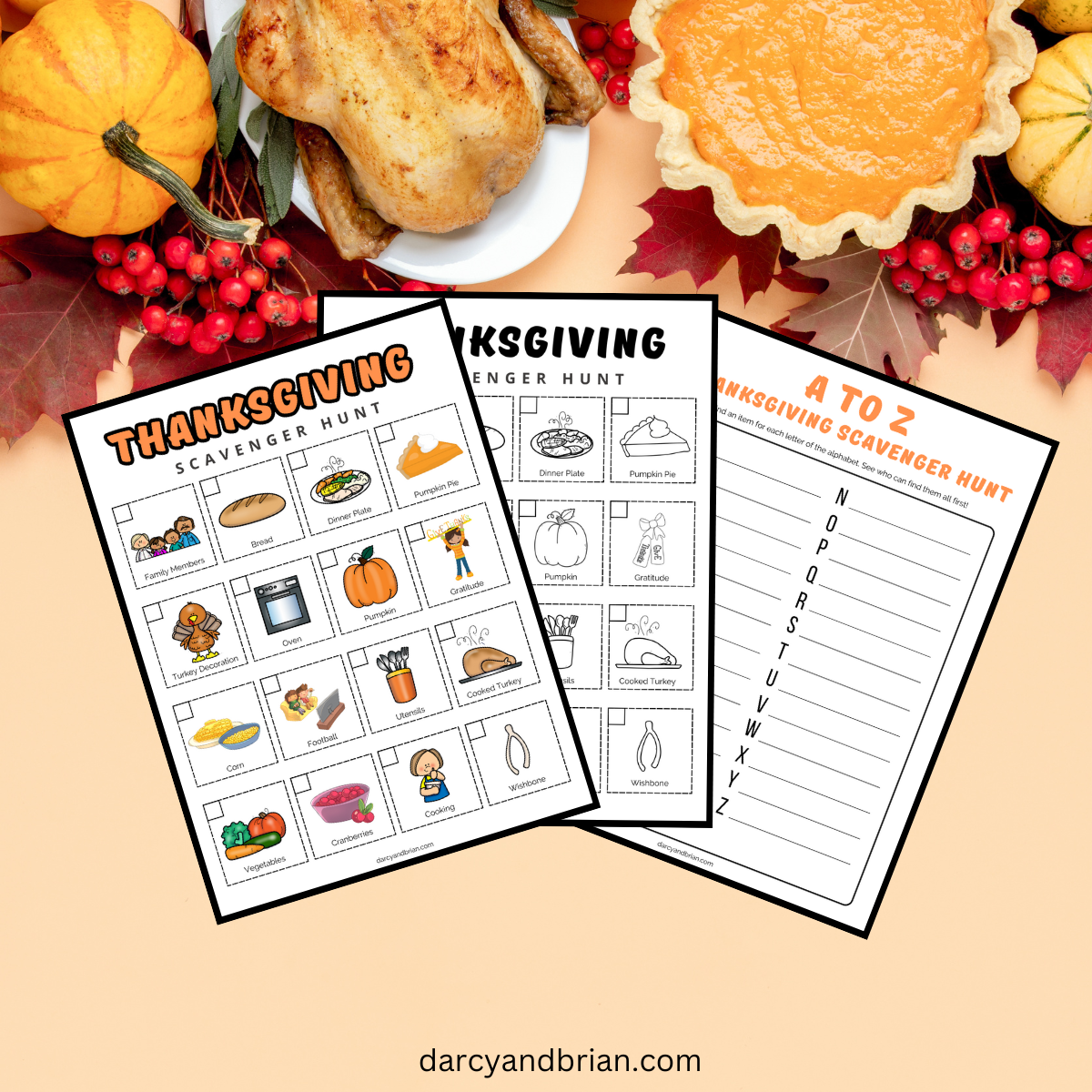 Scavenger Hunt For Thanksgiving Printables