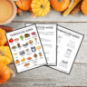 Thanksgiving Word List and Handwriting Practice for Kids