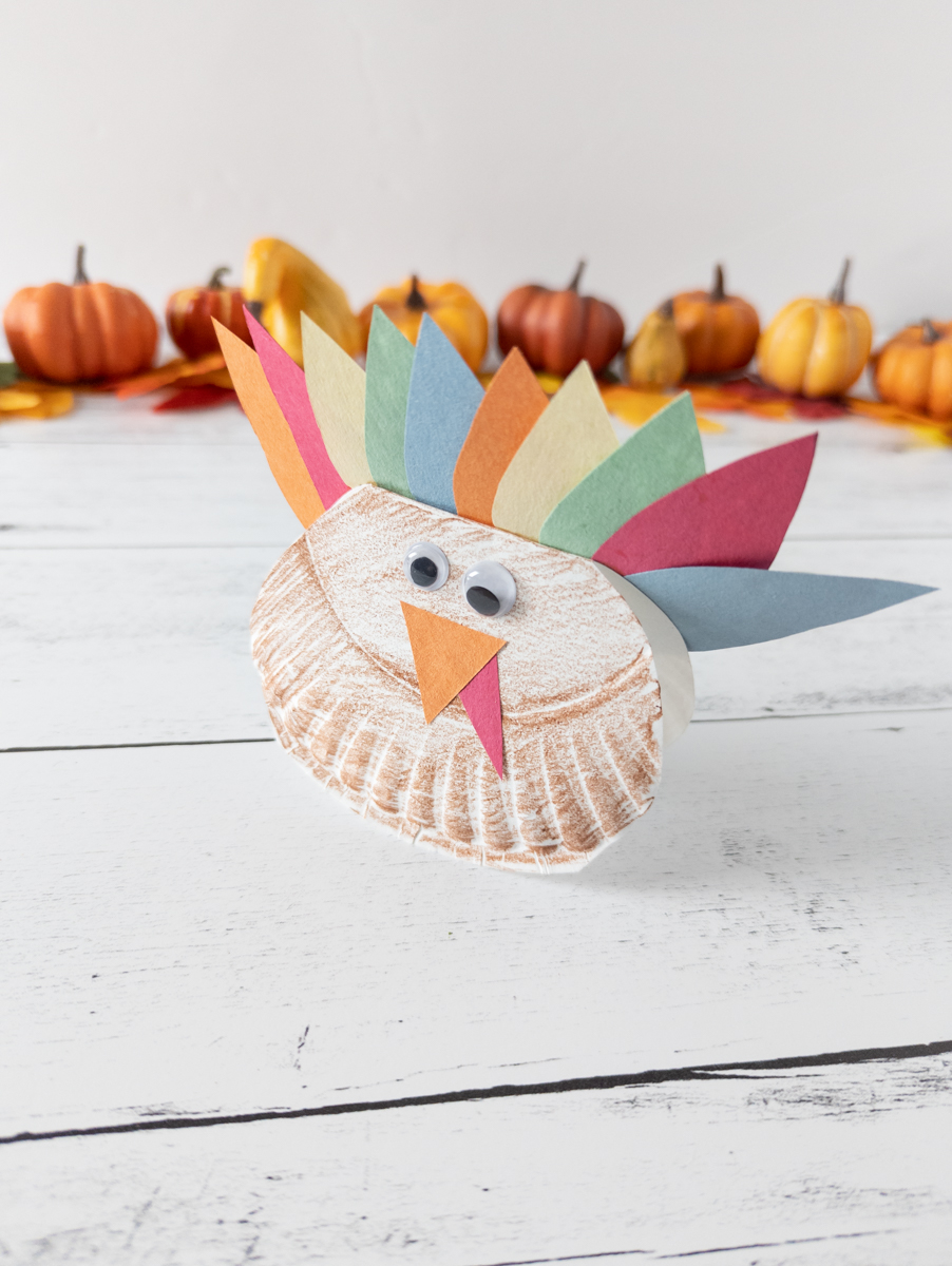 Easy Paper Turkey Craft for Preschoolers & Kindergartners