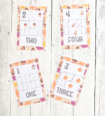 Printable Fall Counting Mats 1-10 for Preschool Math Centers