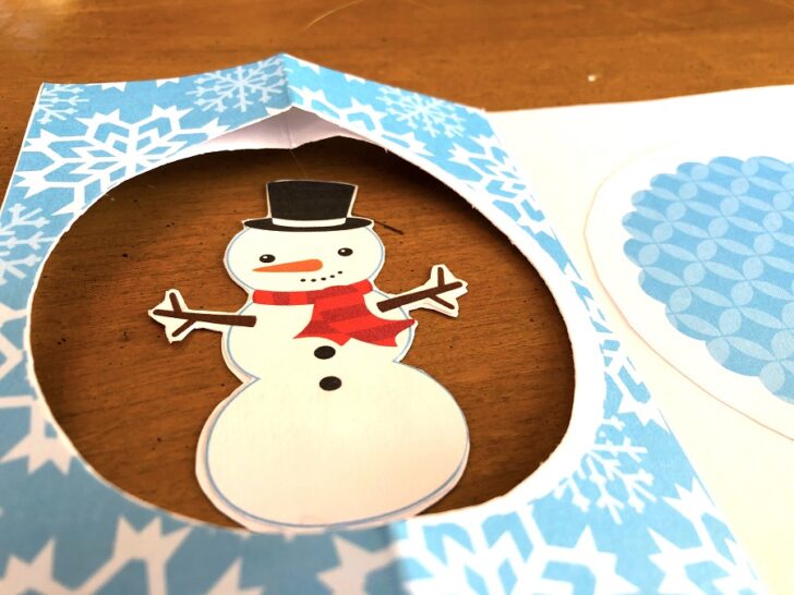 Spinning Snowman Christmas Card Craft - Free Printable