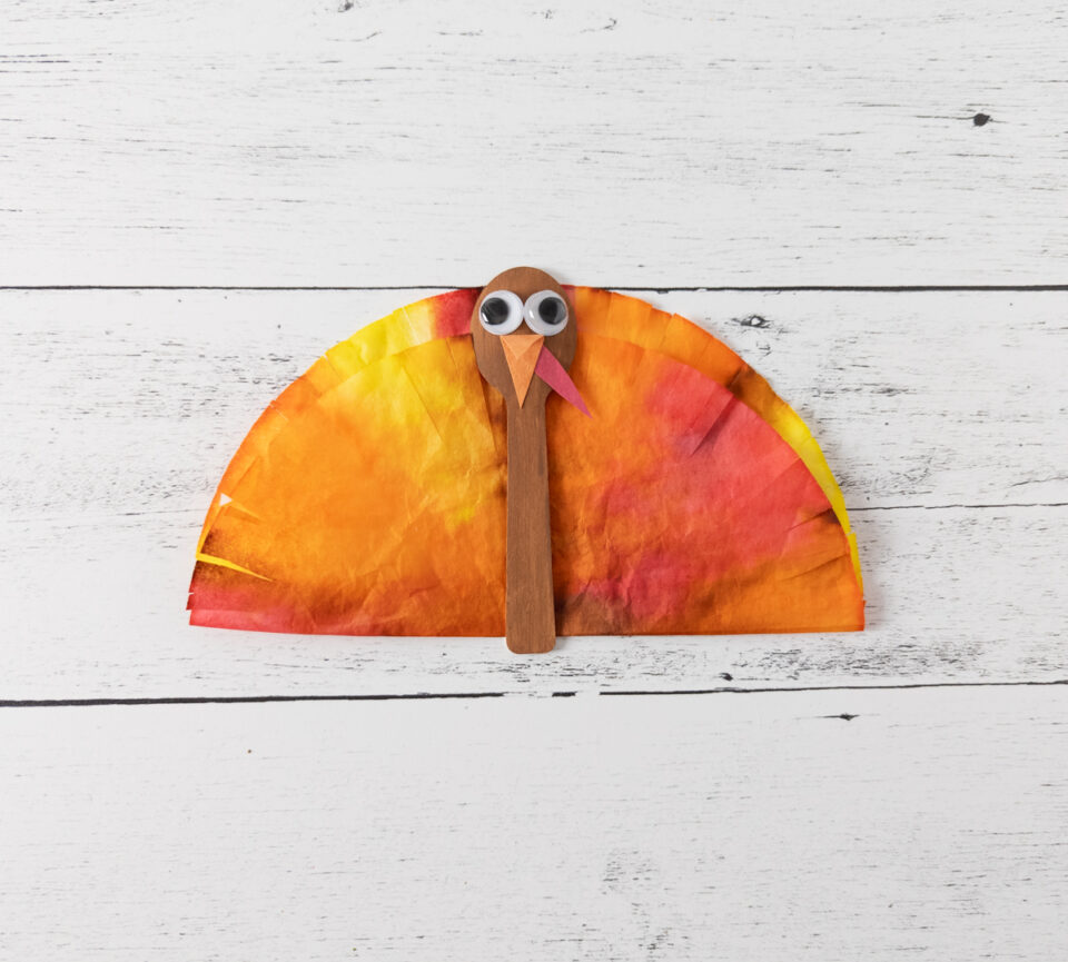 Cute Turkey Coffee Filter Craft | Thanksgiving Ideas for Kids