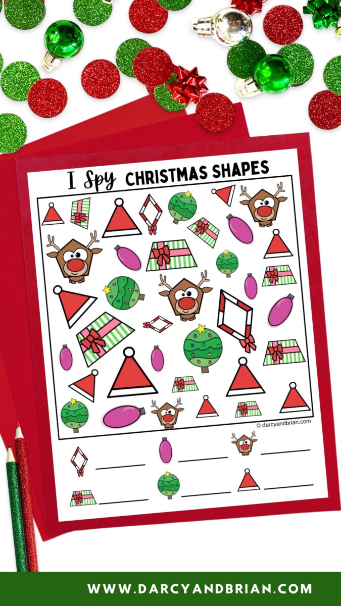Christmas I Spy Printable - Fun & Easy Activity for Preschoolers