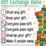 Fun Printable Christmas Gift Exchange Games for Kids