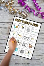New Year's Eve Scavenger Hunt Printable Worksheets for Kids