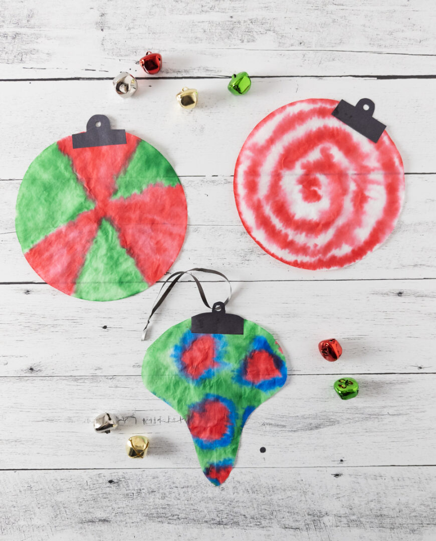 Coffee Filter Ornaments Craft for Kids | Fun Christmas Decoration