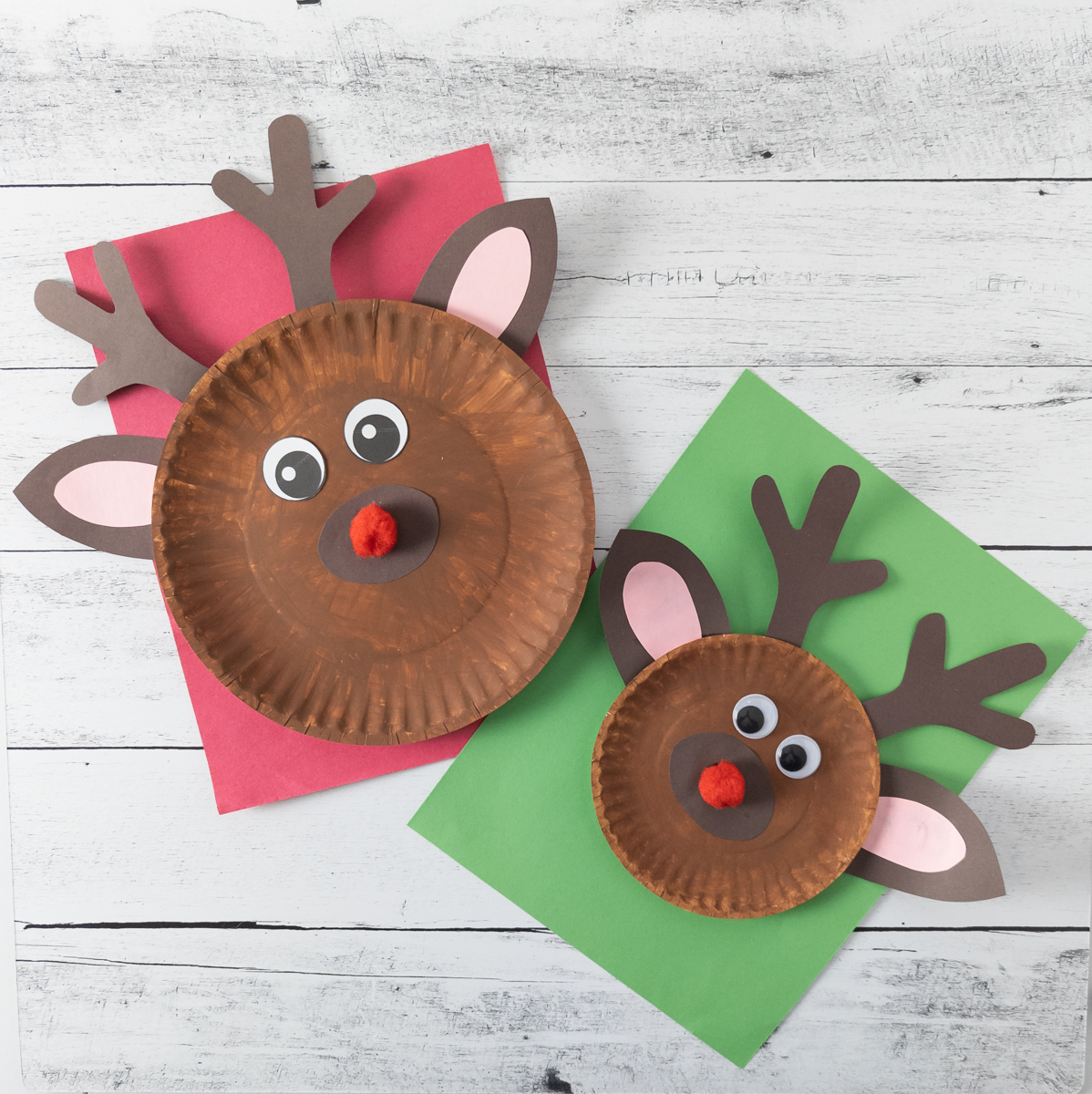 Easy Reindeer Plate Craft for Kids