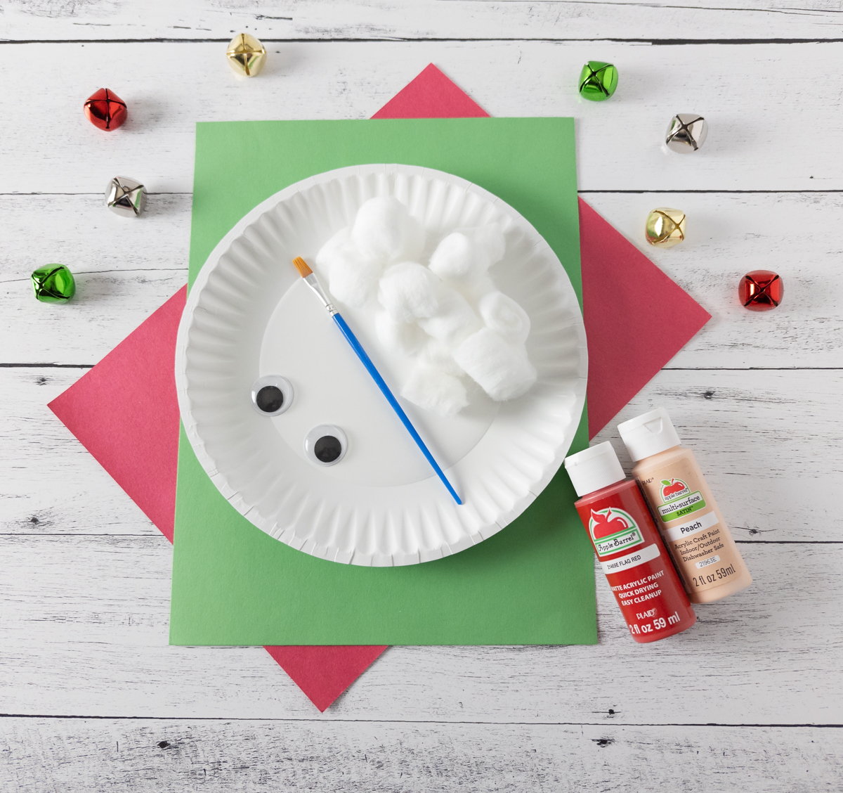 Santa Craft with Cotton Balls - Easy Christmas Craft for Kids!